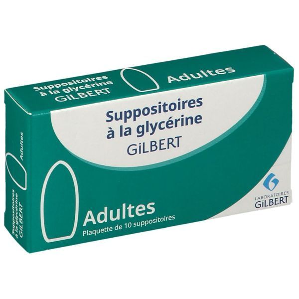SUPPOSITOIRE A LA GLYCERINE GILBERT ADULTE Suppositoire, boîte 10